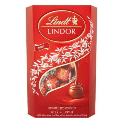 Lindt Csokoládé LINDT Lindor Milk tejcsokoládé golyók díszdobozban 337g ...