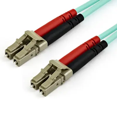 Startech - 5 m (50 láb) LC/UPC - LC/UPC OM4 multimódusú optikai kábel ...